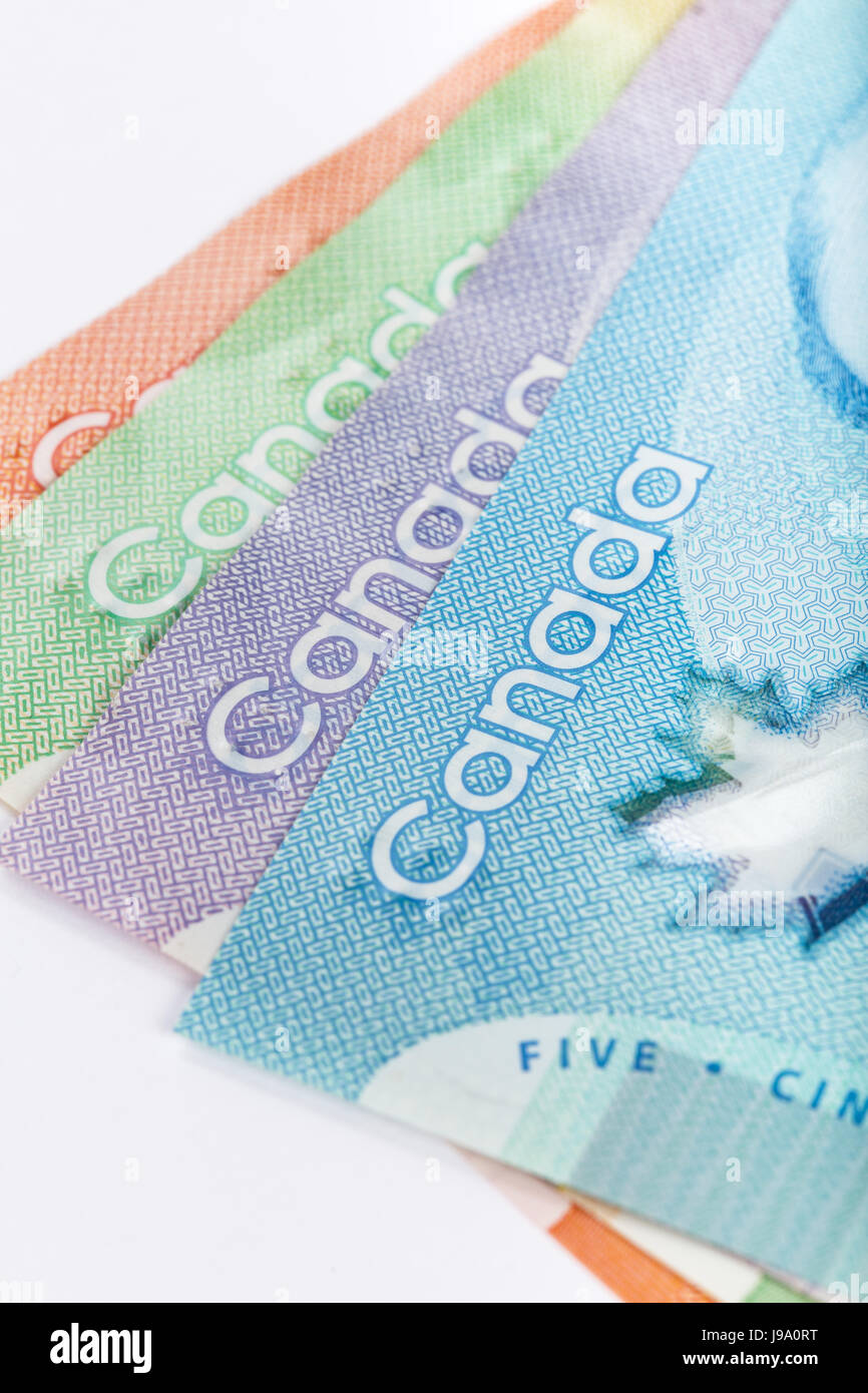 Canadian Dollar, concept of business and finance Stock Photo - Alamy
