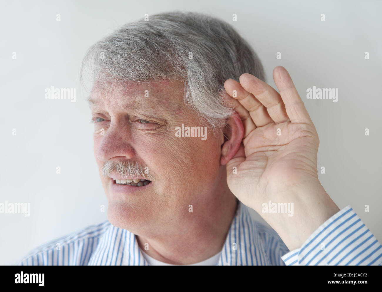 hand, face, horizontal, ear, expression, hearing, aging, deafness ...