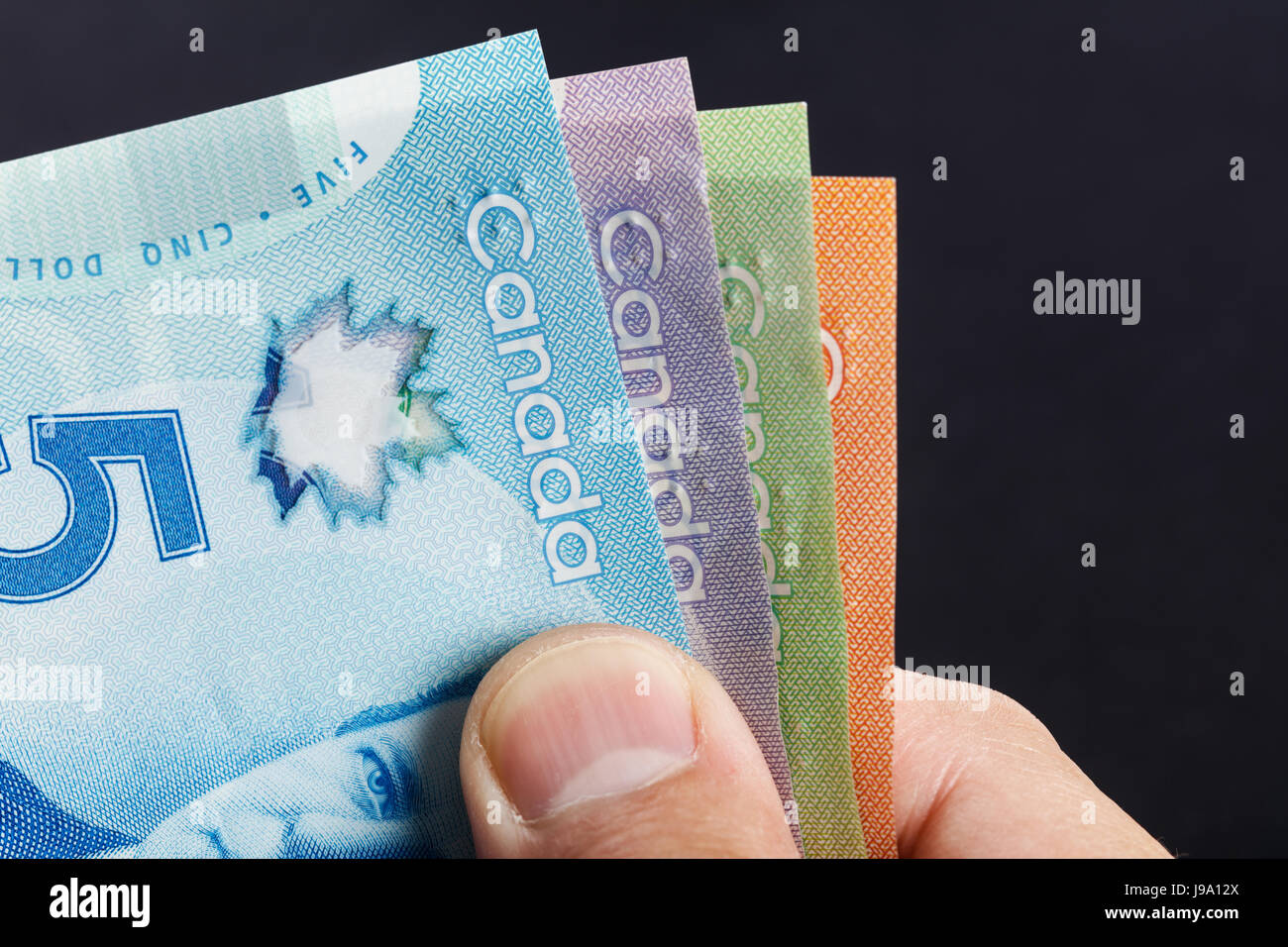 Canadian Dollar, concept of business and finance Stock Photo - Alamy