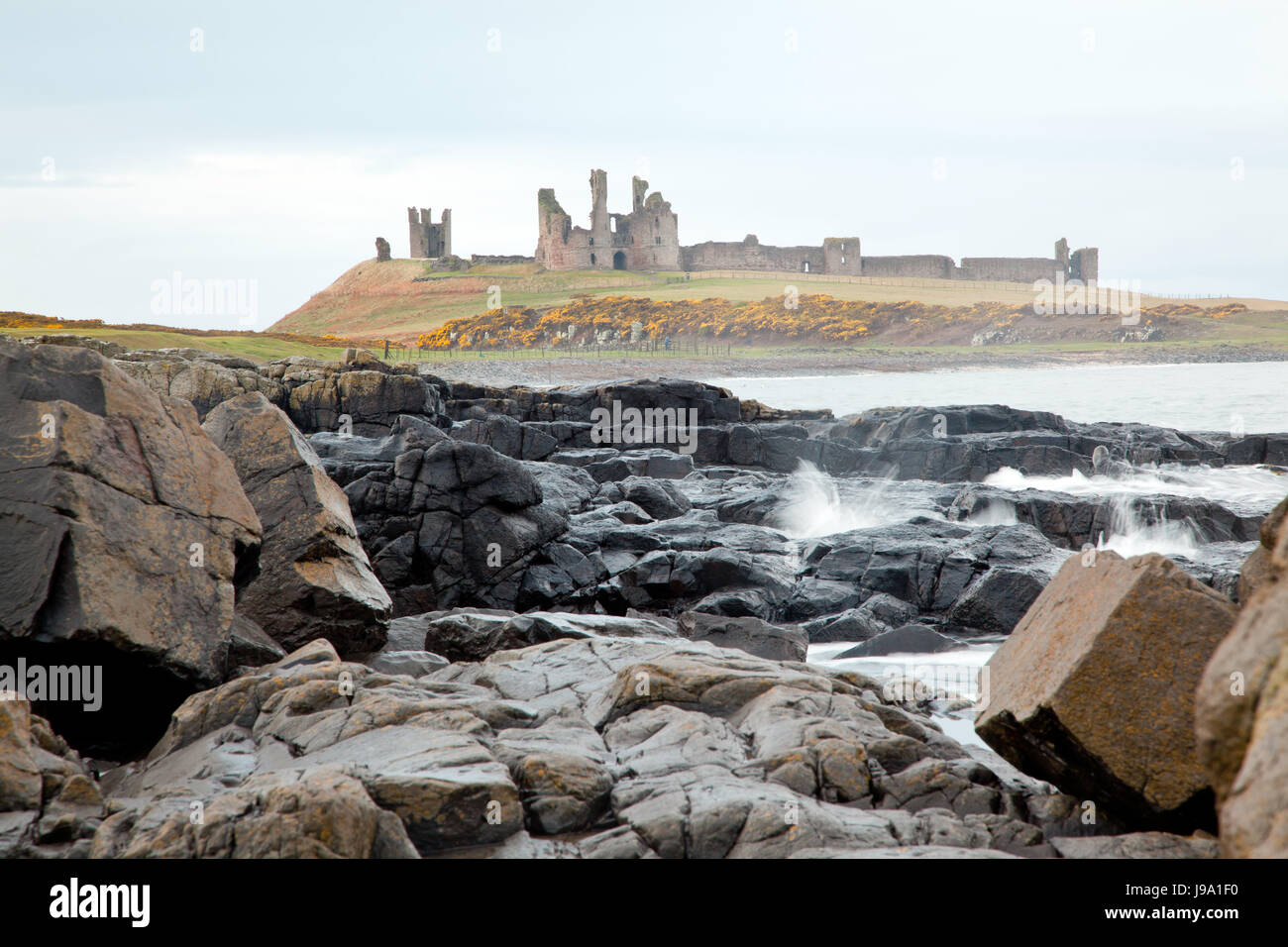 ruin, england, coast, castle, salt water, sea, ocean, water, chateau ...