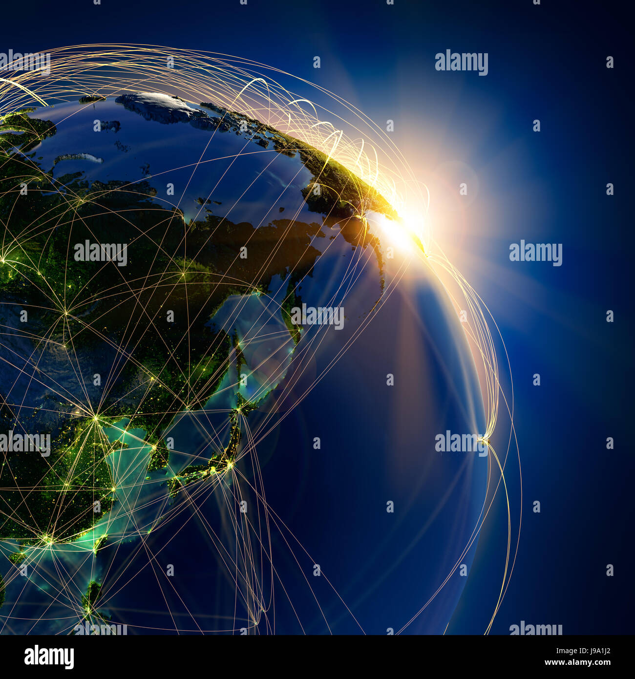 transport, route, airline, globe, planet, earth, world, trajectory ...