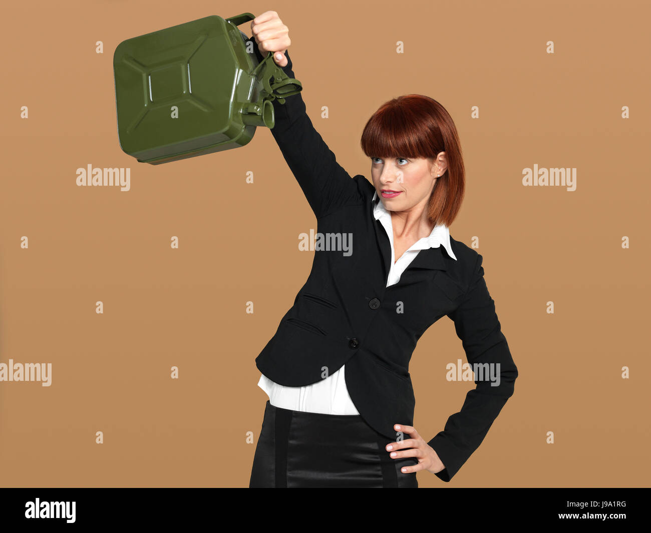Woman drinking gasoline hi-res stock photography and images - Alamy