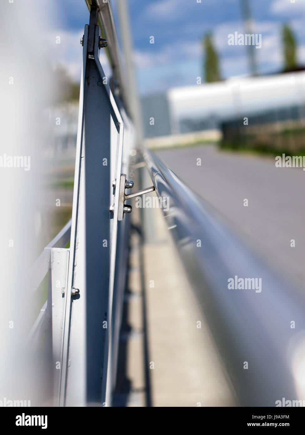 metal, direction, railing, rods, cycle track, street, road, metal ...