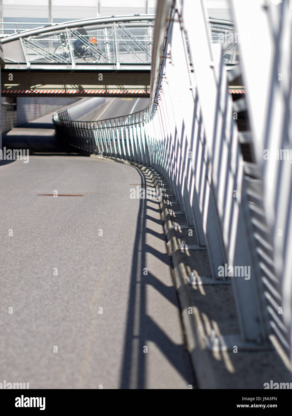 cycle track - railing Stock Photo - Alamy