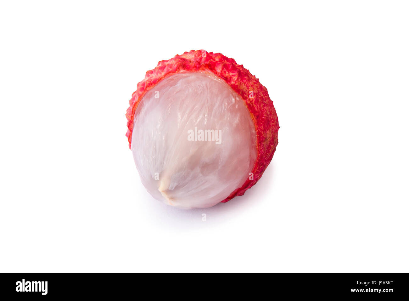 Litchi fruits. Fresh juicy lychee fruit isolated on the white ...