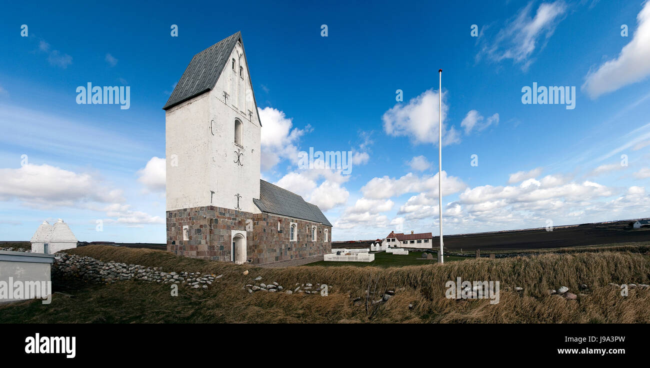 danish stone church Stock Photo - Alamy