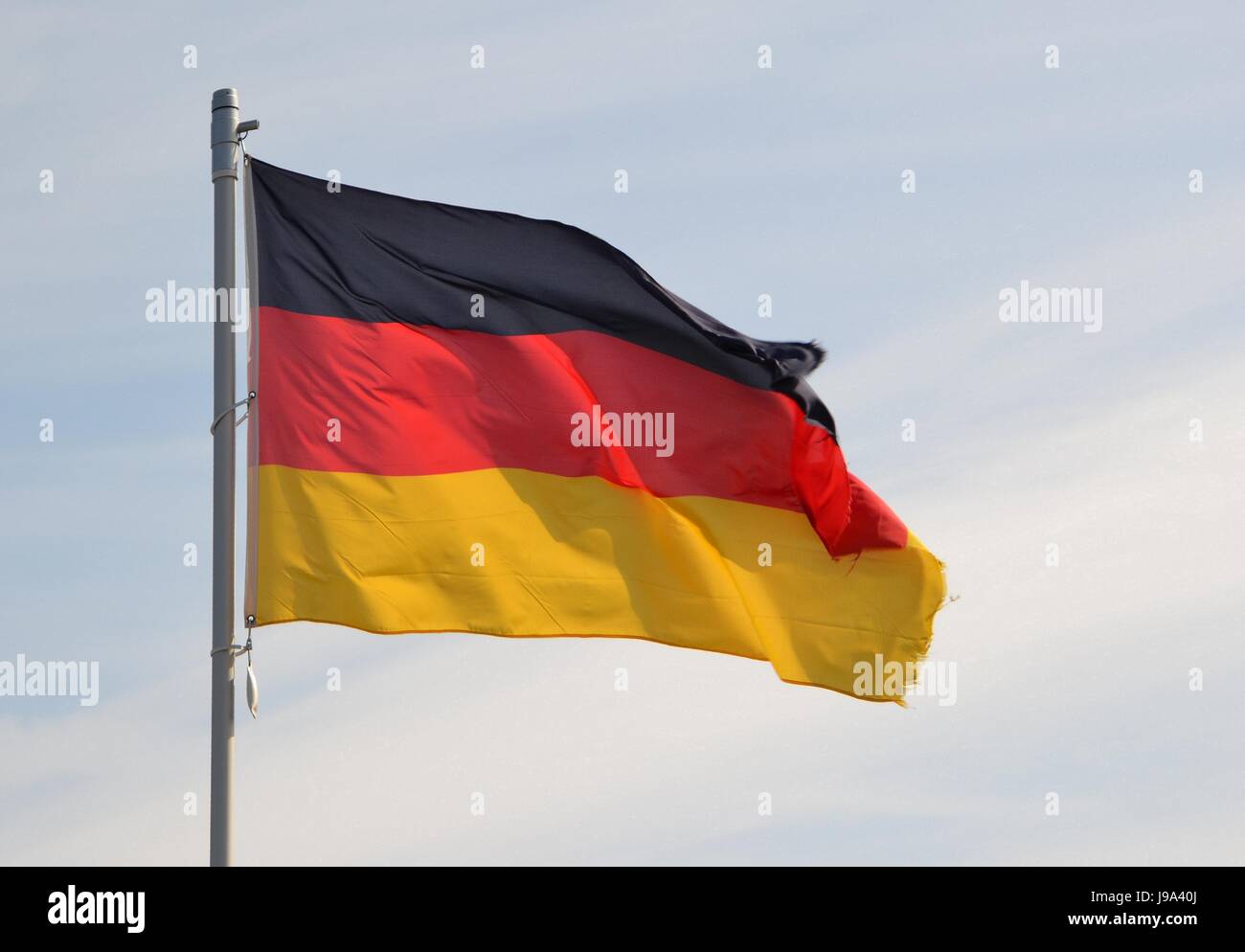 Flag being hoisted hi-res stock photography and images - Alamy