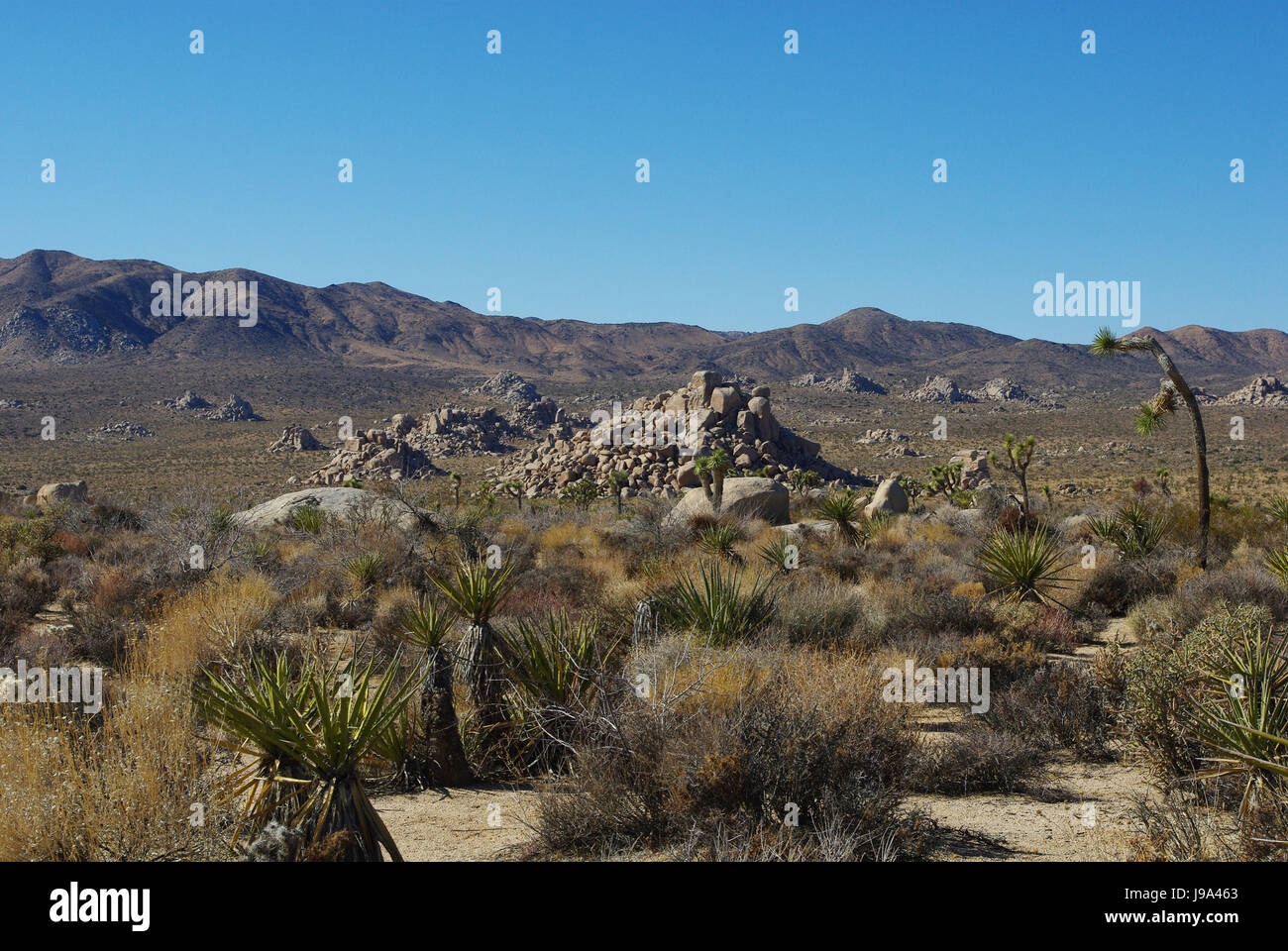blue, desert, wasteland, rock, mountain range, firmament, sky ...