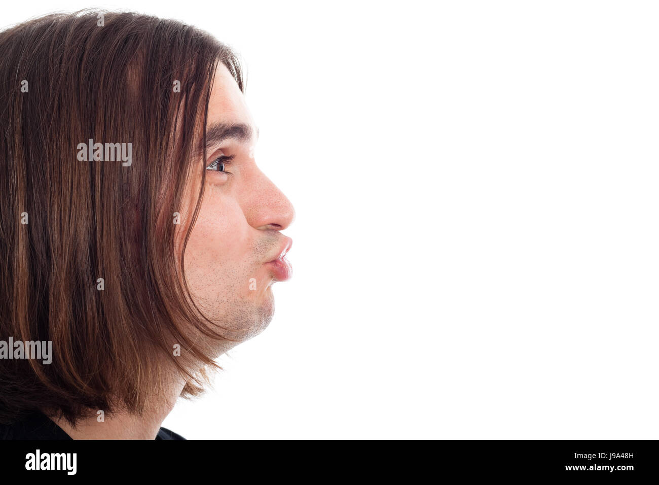 profile, face, kiss, kissing, man, profile, humans, human beings ...