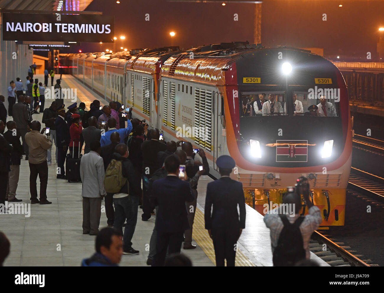 Nairobi, Kenya. 31st May, 2017. The first train of Mombasa-Nairobi ...