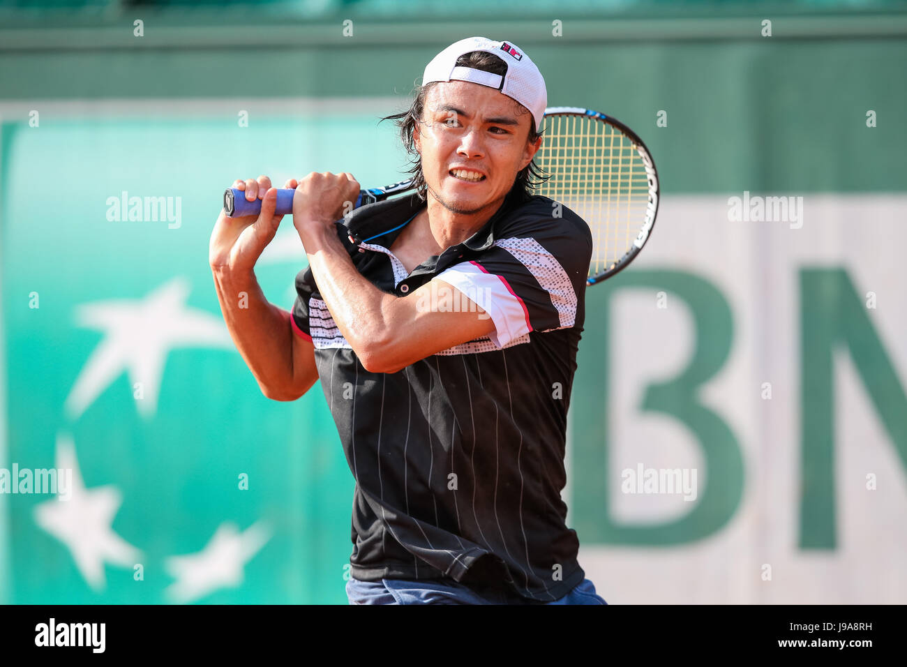 Paris, France. 31st May, 2017. Taro Daniel (JPN) Tennis : Taro Daniel ...