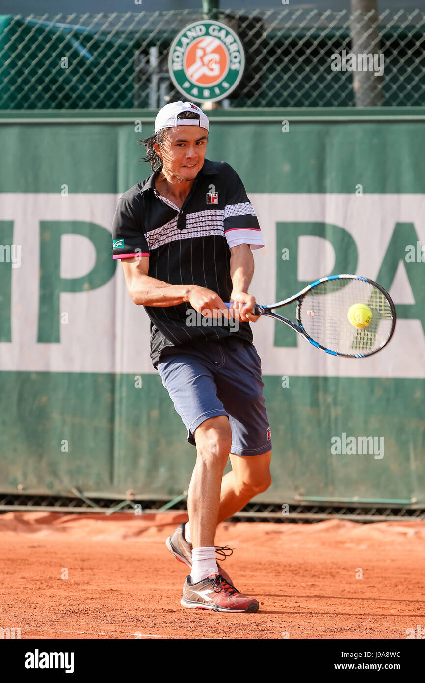 Paris, France. 31st May, 2017. Taro Daniel (JPN) Tennis : Taro Daniel ...