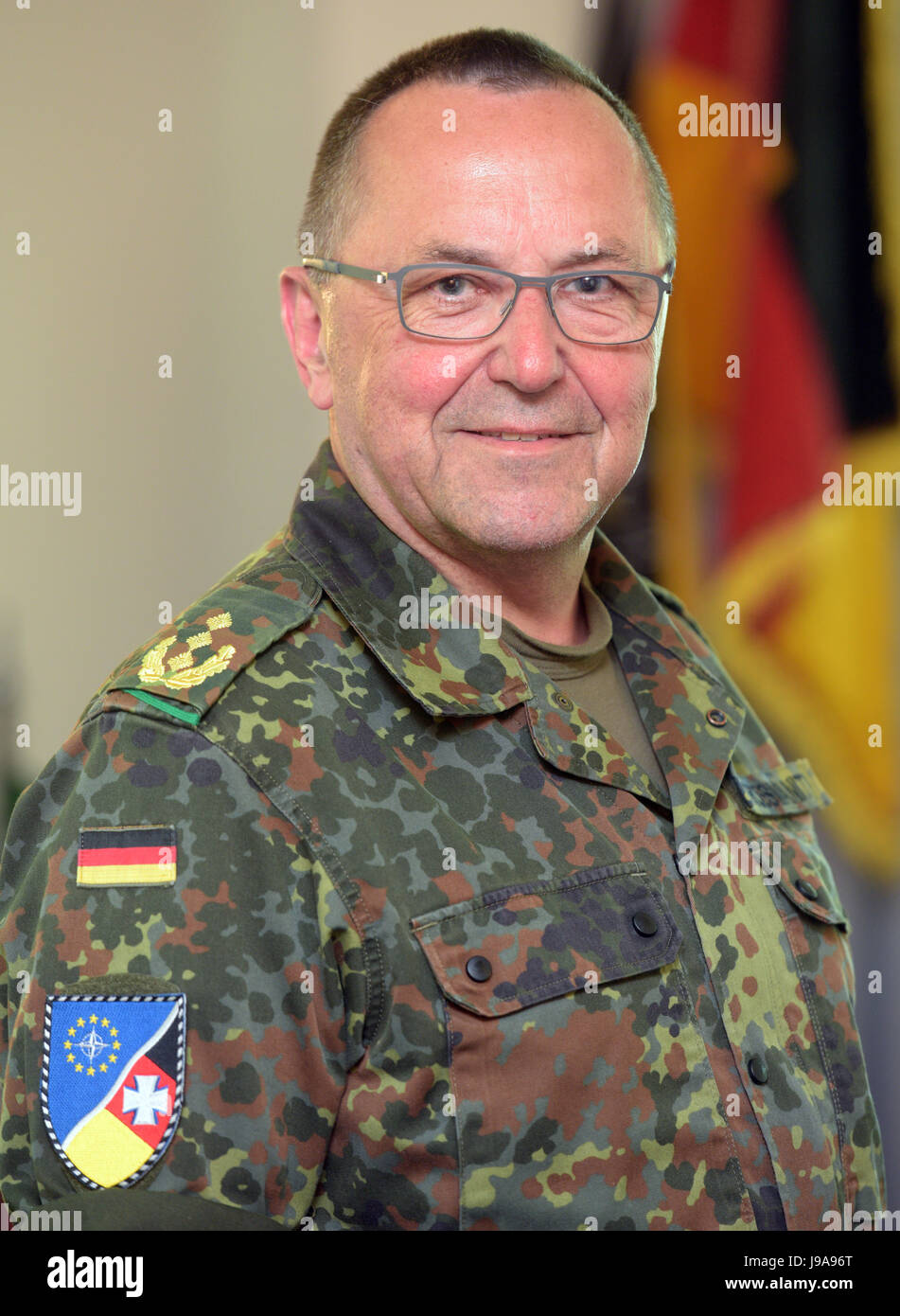 Ulm, Germany. 30th May, 2017. General Richard Rossmanith poses in front ...