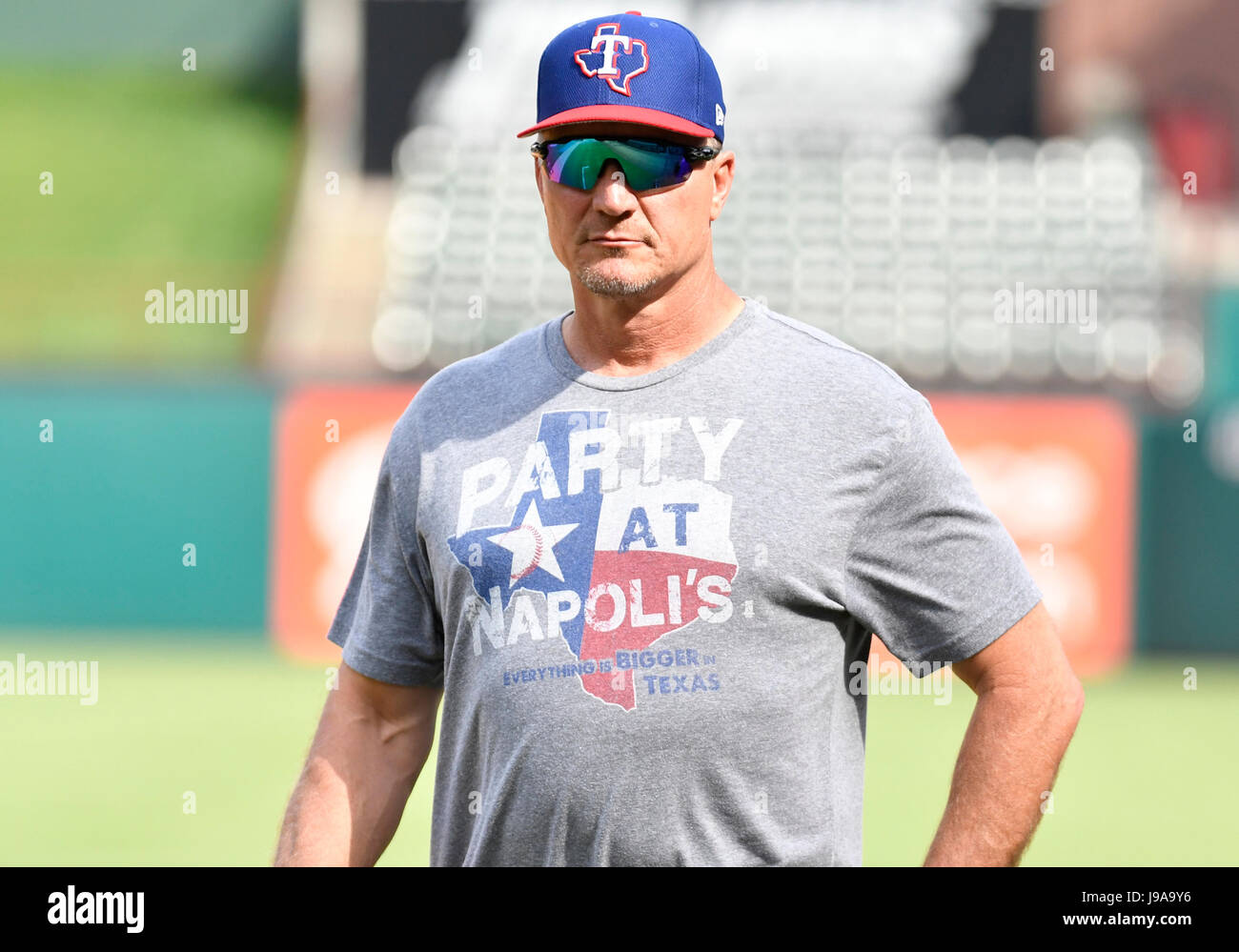 Arlington, Texas, USA. 31st May, 2017. Texas Rangers manager Jeff ...