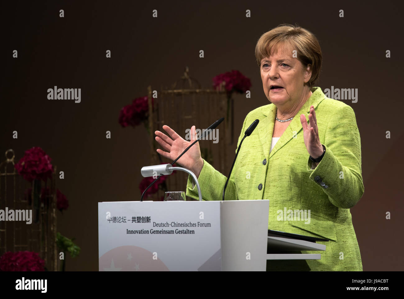 Berlin, Germany. 1st June, 2017. German Chancellor Angela Merkel (CDU ...