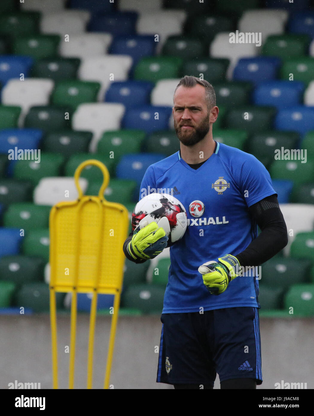 Belfast, UK. 1st June, 2017. National Football Stadium at Windsor Park ...