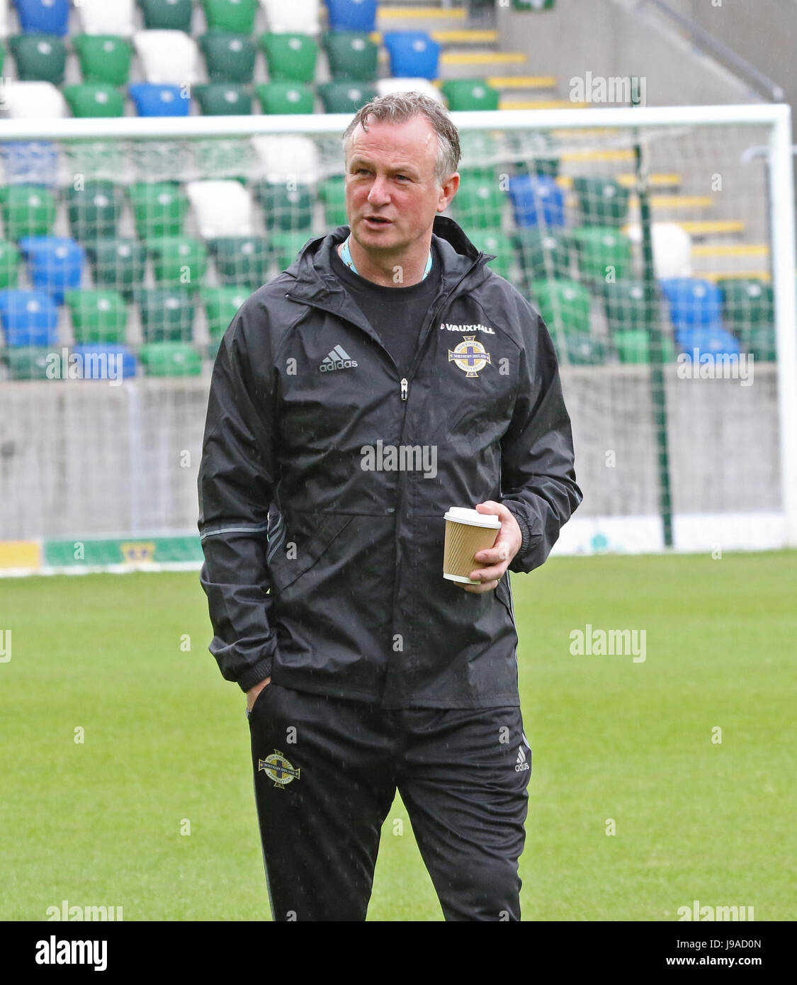 Belfast, UK. 1st June, 2017. National Football Stadium at Windsor Park ...