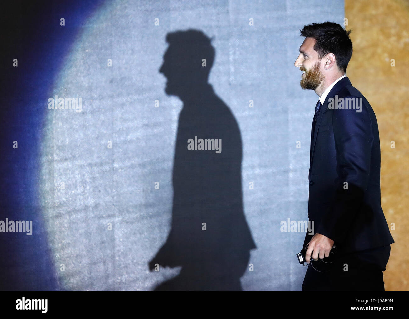 Beijing, China. 1st June, 2017. FC Barcelona's striker Lionel Messi of ...