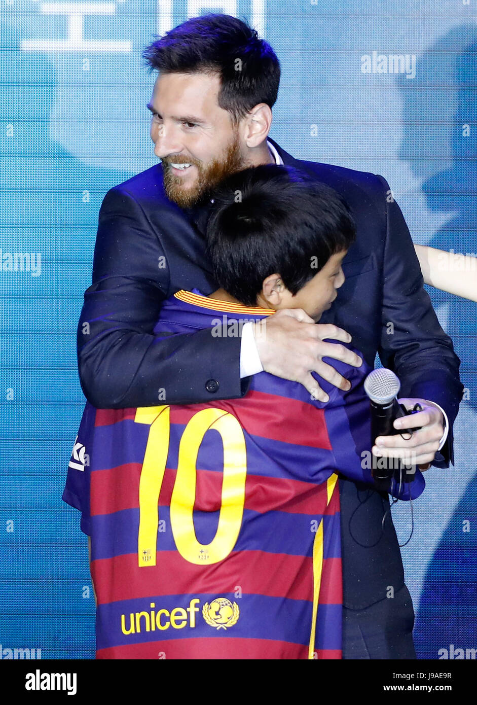 Beijing, China. 1st June, 2017. FC Barcelona's striker Lionel Messi of ...