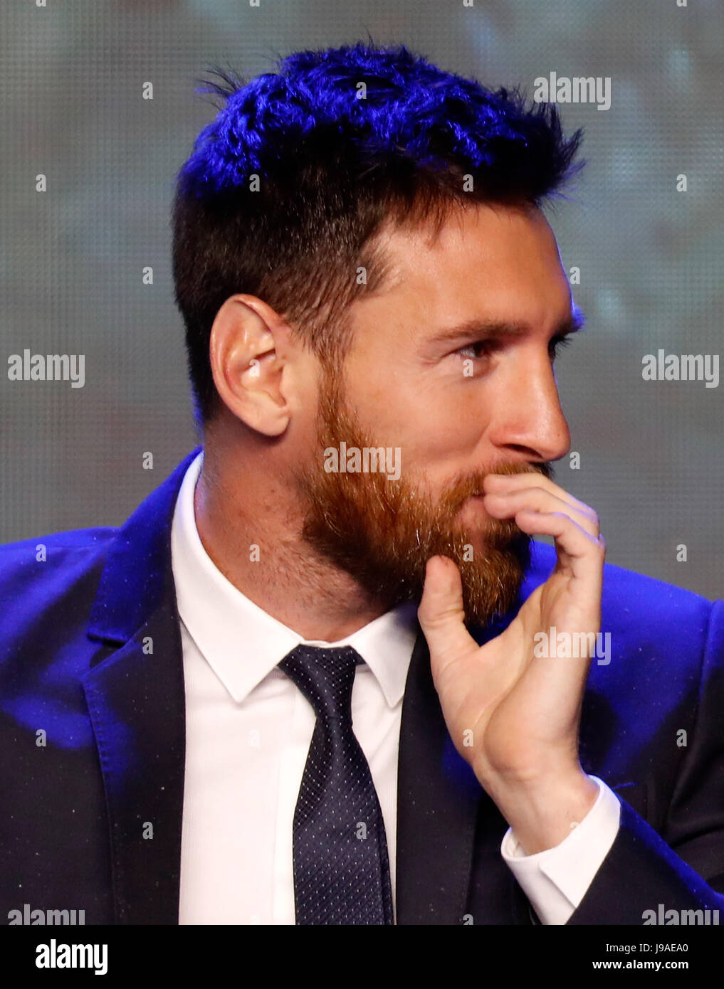 Beijing, China. 1st June, 2017. FC Barcelona's striker Lionel Messi of ...