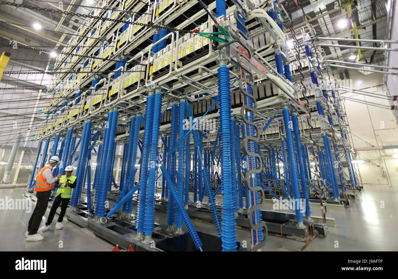 The heart of the facility - the converter from alternating to direct ...