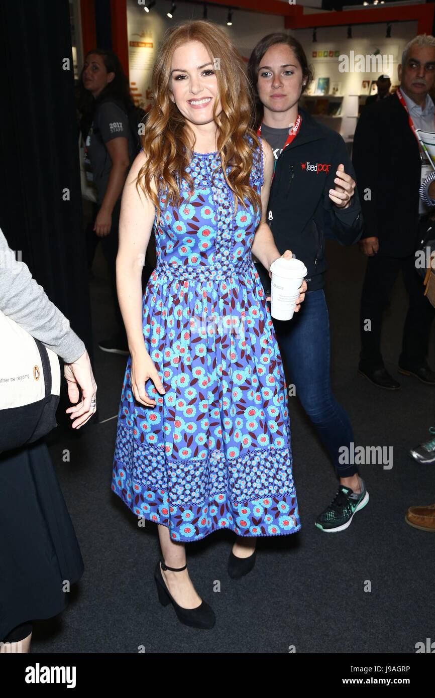 New York, NY, USA. 1st June, 2017. Isla Fisher at a public appearance ...