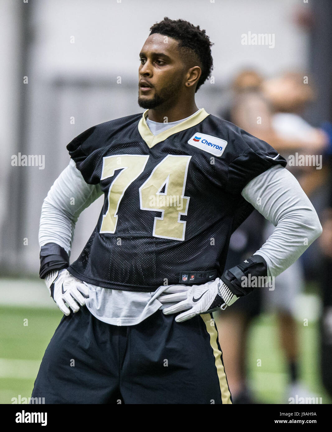 June 01, 2017 - New Orleans Saints defensive end Alex Jenkins (74) in ...
