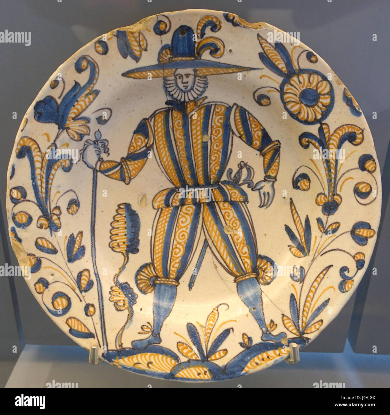 The Talavera plate displayed at the Museo Nacional de Artes Decorativas ...