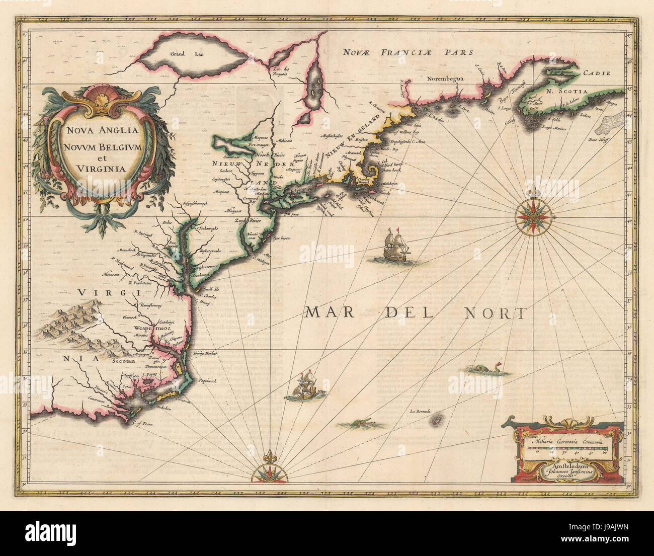 North america map 1600s hi-res stock photography and images - Alamy
