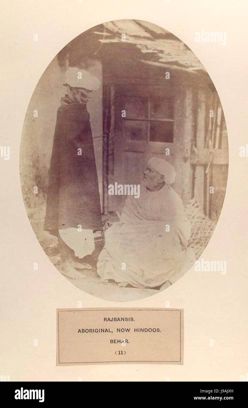 The People Of India 1868 Rajbansis Stock Photo - Alamy