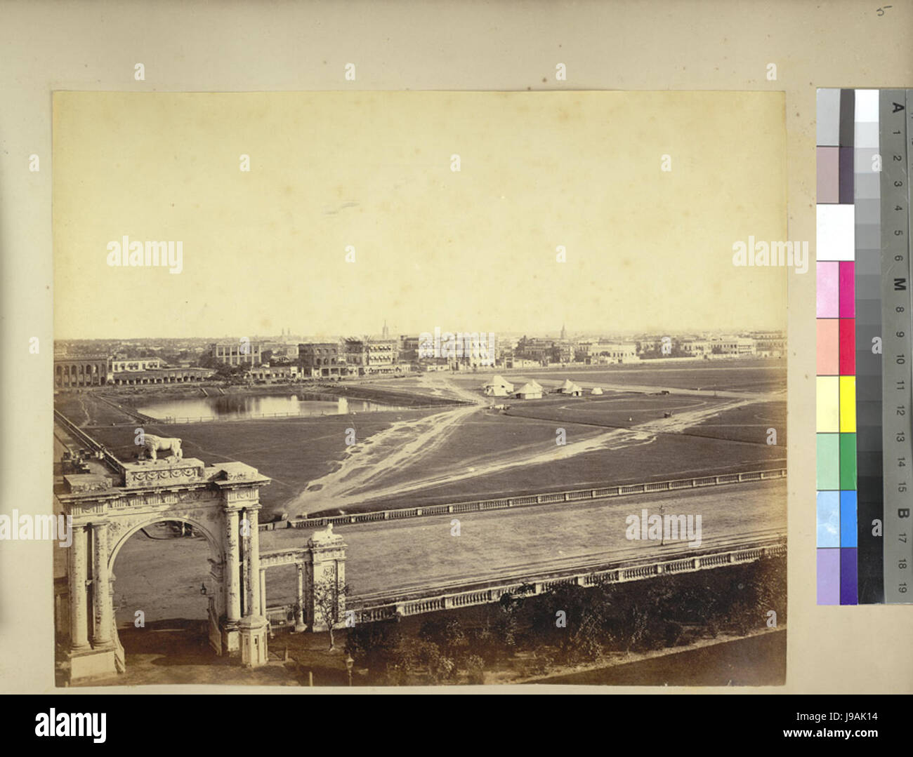 The Maidan, Calcutta, from Government House (c. 1865 Stock Photo - Alamy