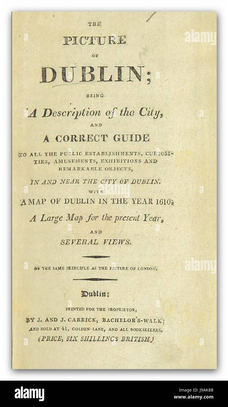 Map of dublin old hi-res stock photography and images - Alamy
