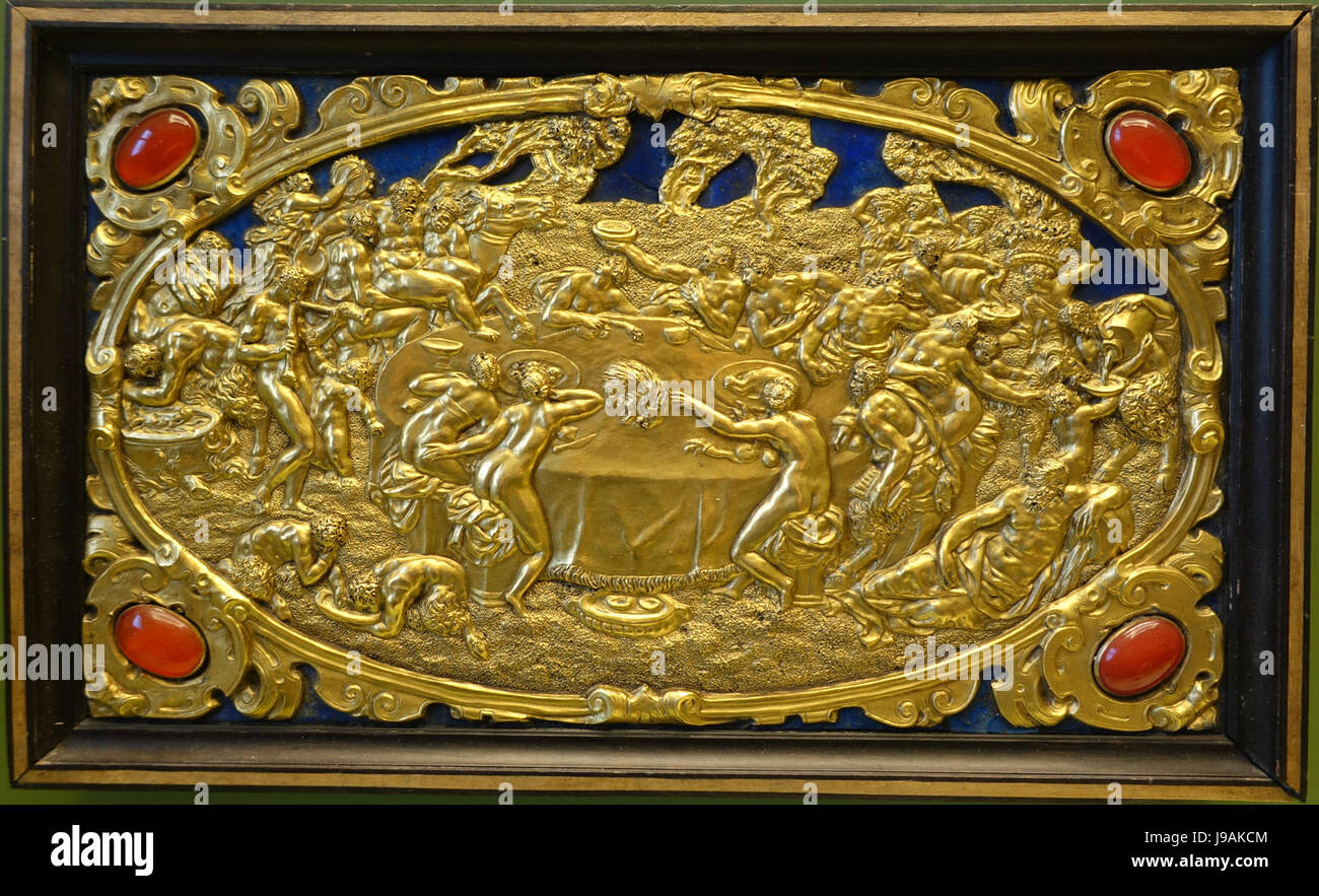 Six Mythological Scenes, 3 Bacchic Feast, Antonio Gentili, Rome, c ...