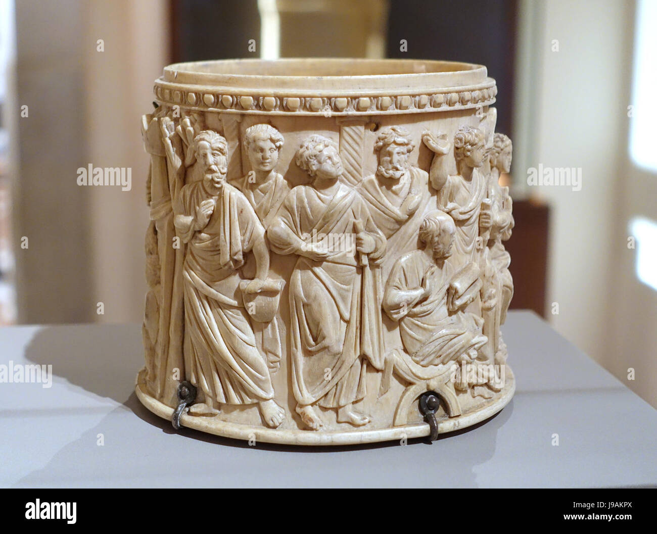 Pyxis with Christ among the Disciples and the Sacrifice of Abraham ...