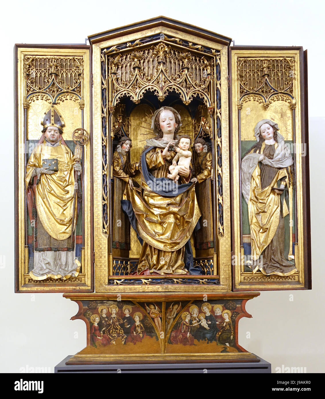 The Zams Altarpiece, Virgin and Child with Saints, Tirol, perhaps ...