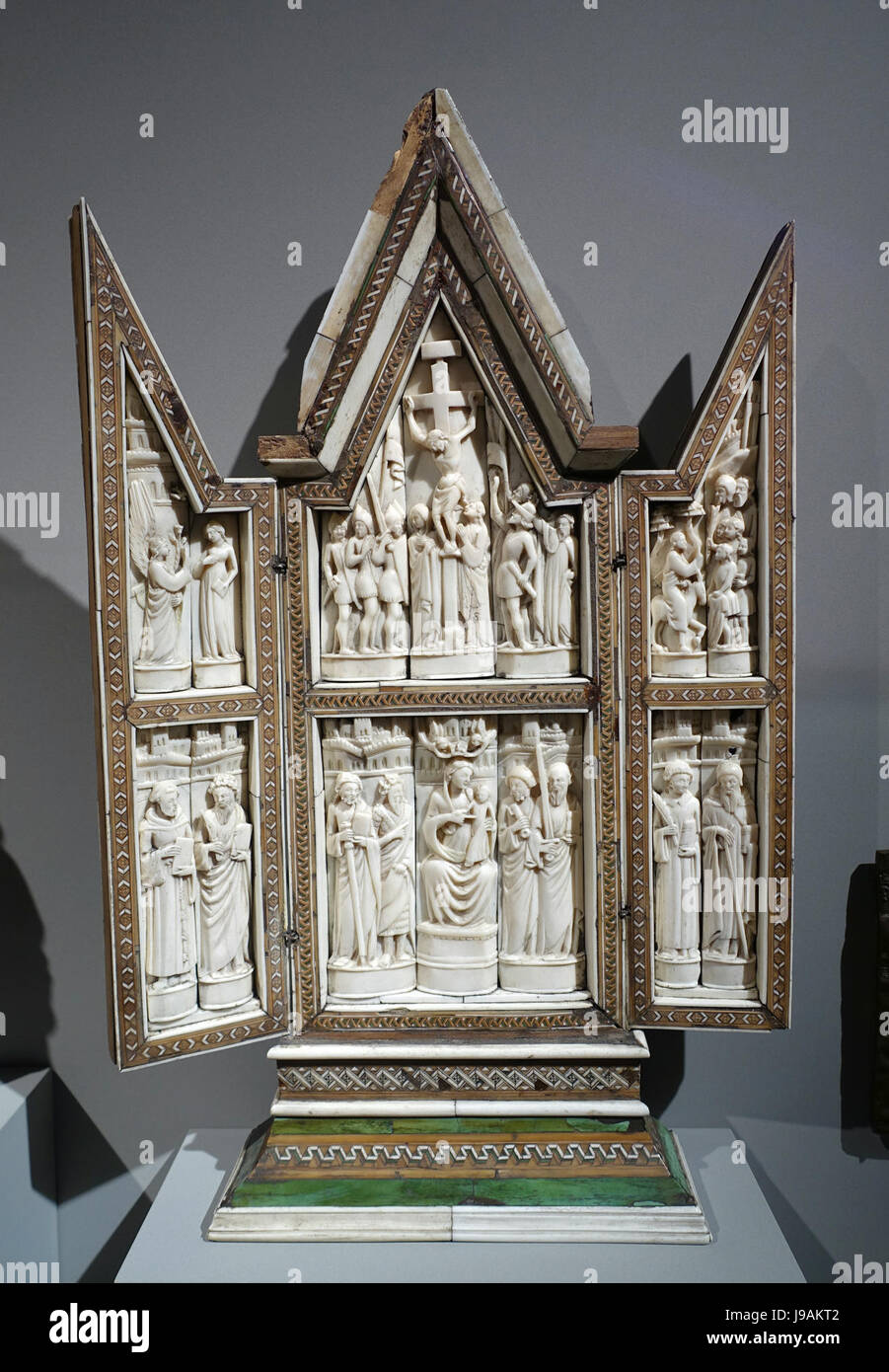 Triptych with the Madonna and the Crucifixion, Embriachi workshop ...