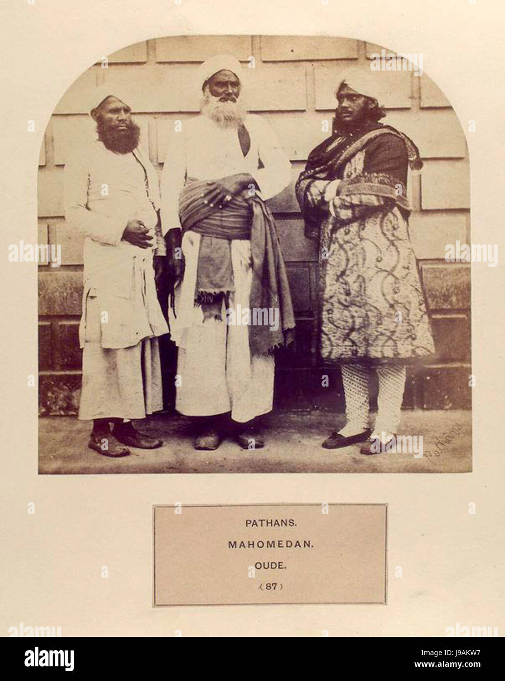 Pathans, mahomedan, Oude Stock Photo - Alamy