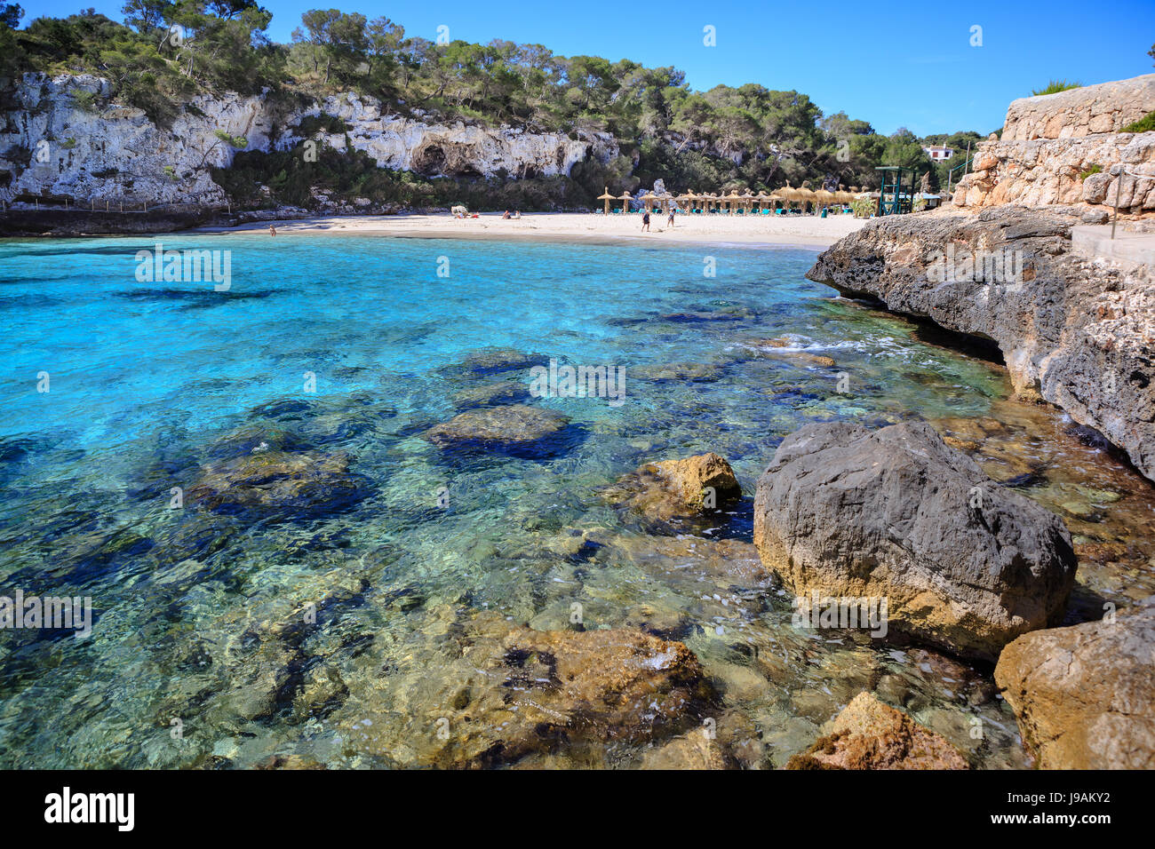 CALA LLOMBARDS, MALLORCA, SPAIN - CIRCA MAI, 2016: The Cala Llombards ...