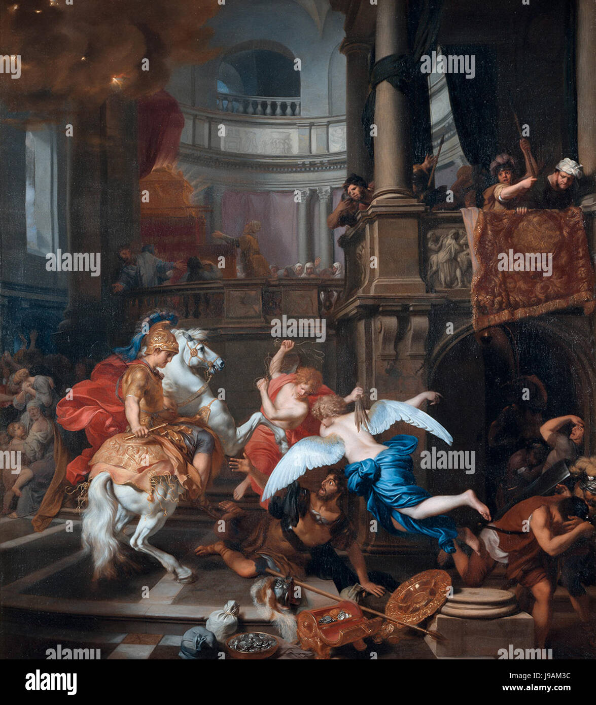 The expulsion of heliodorus from the temple hi-res stock photography ...