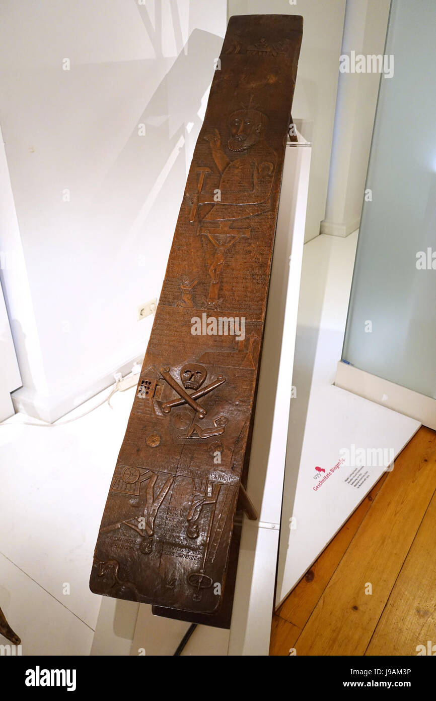 Prison bench by Eduard Stodtmeister, c. 1830 AD, oak, softwood ...