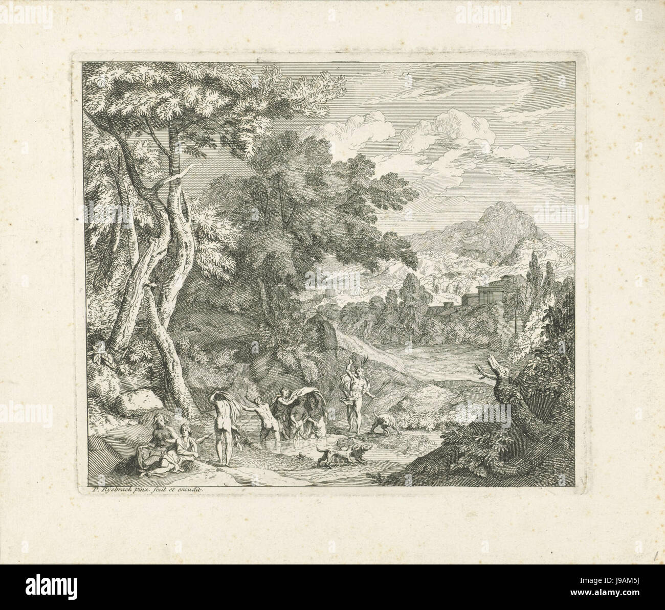 This painting by Pieter Rijsbraeck depicts the mythological story of ...