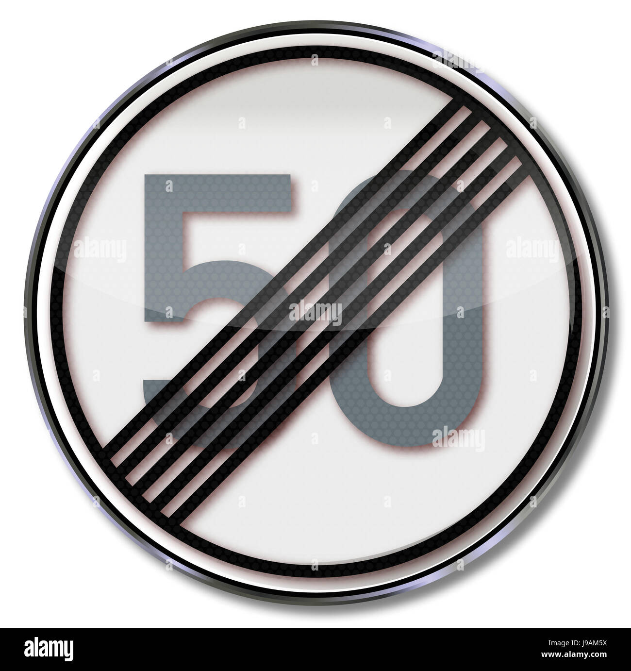 traffic sign 50 Stock Photo - Alamy