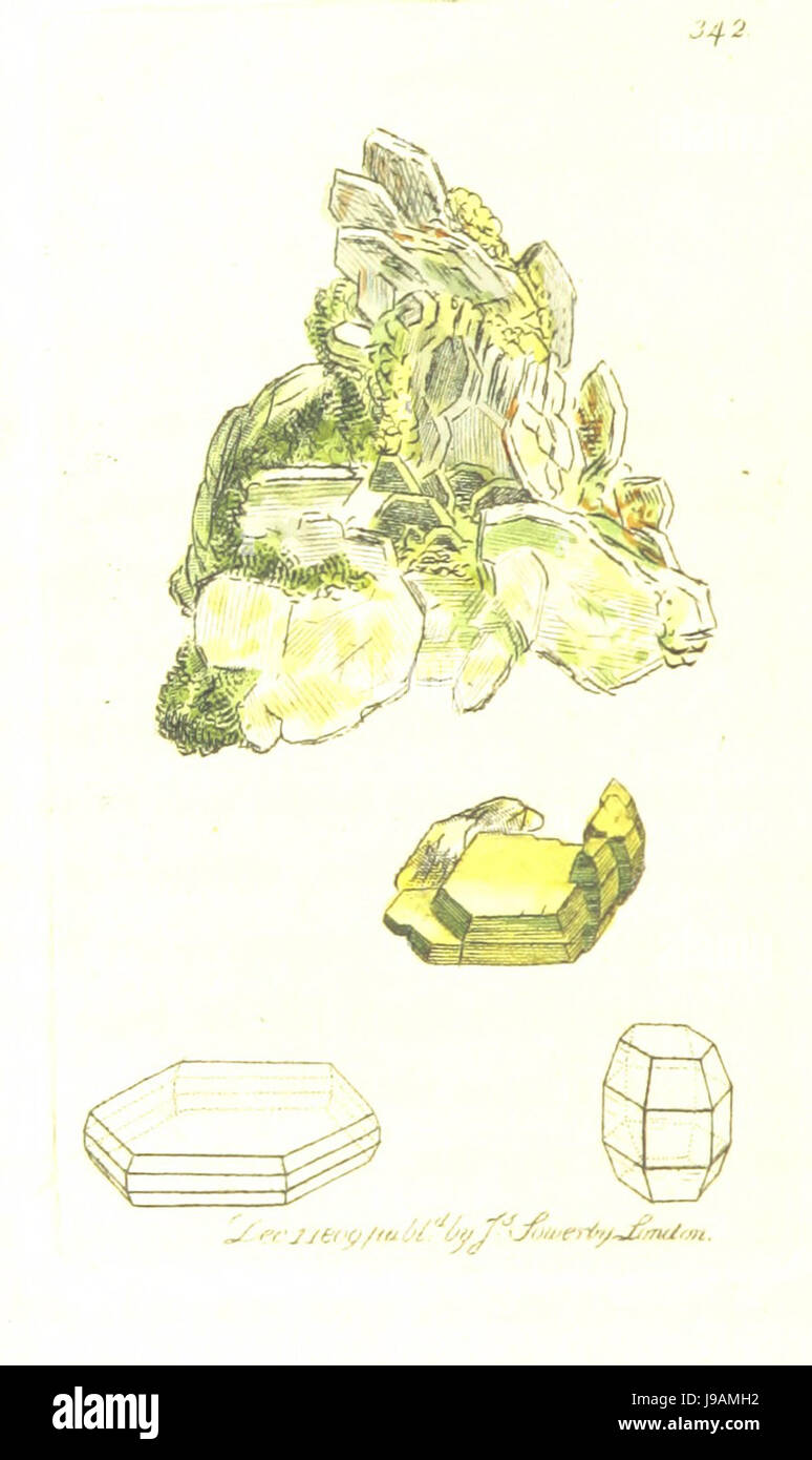 British Mineralogy Vol.4 (1811) p192 T342 PLUMBUM carbonatum Stock ...