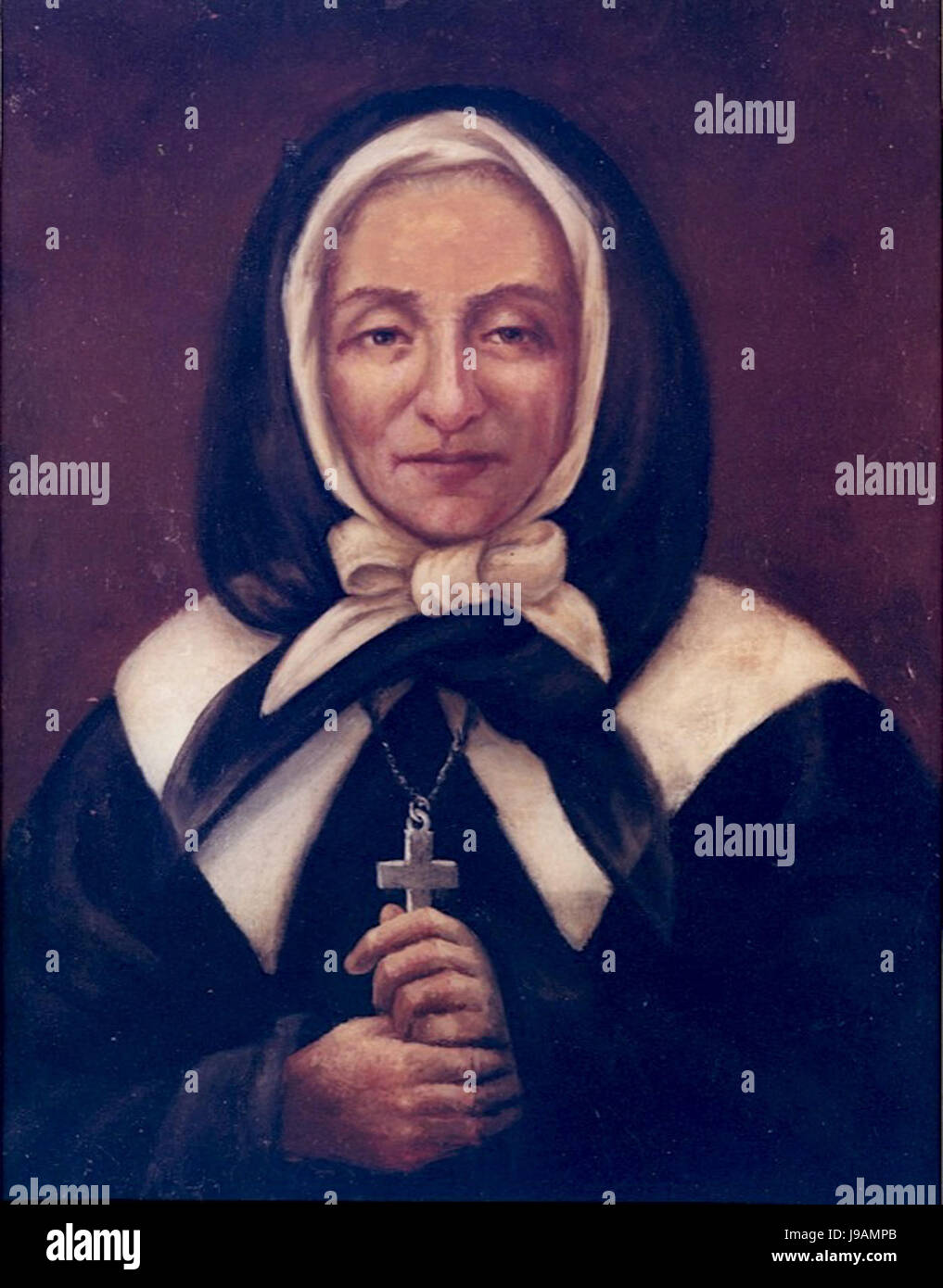 Portrait de Marguerite Bourgeoys avant la restauration Stock Photo - Alamy