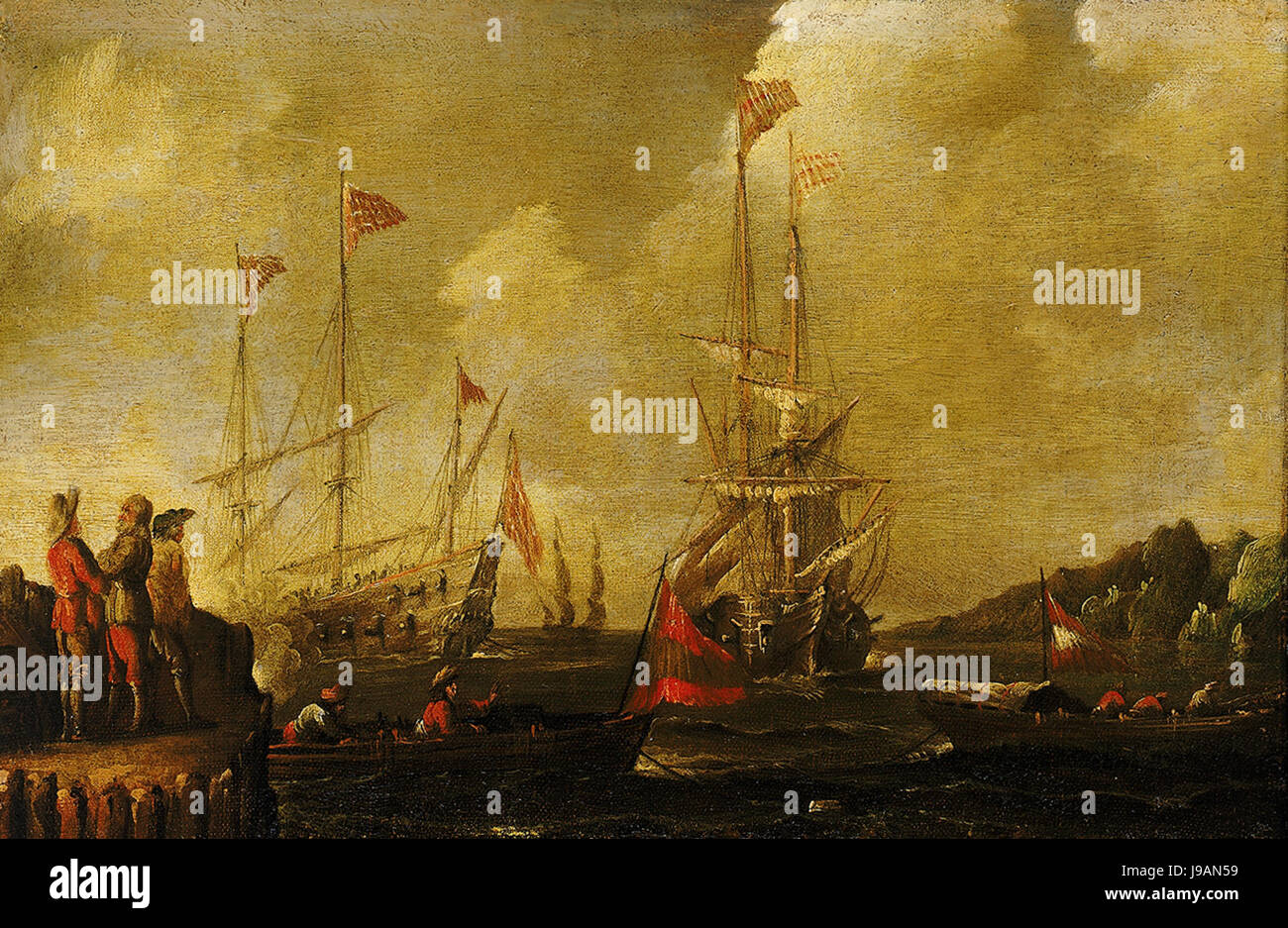 17th century port scene spanish hi-res stock photography and images - Alamy