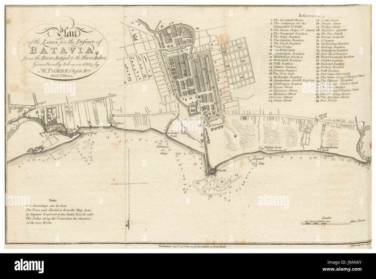 Batavia map hi-res stock photography and images - Alamy