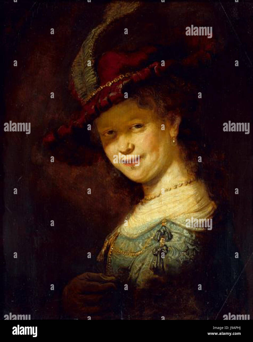 Rembrandt Bust of Saskia Smiling Stock Photo - Alamy
