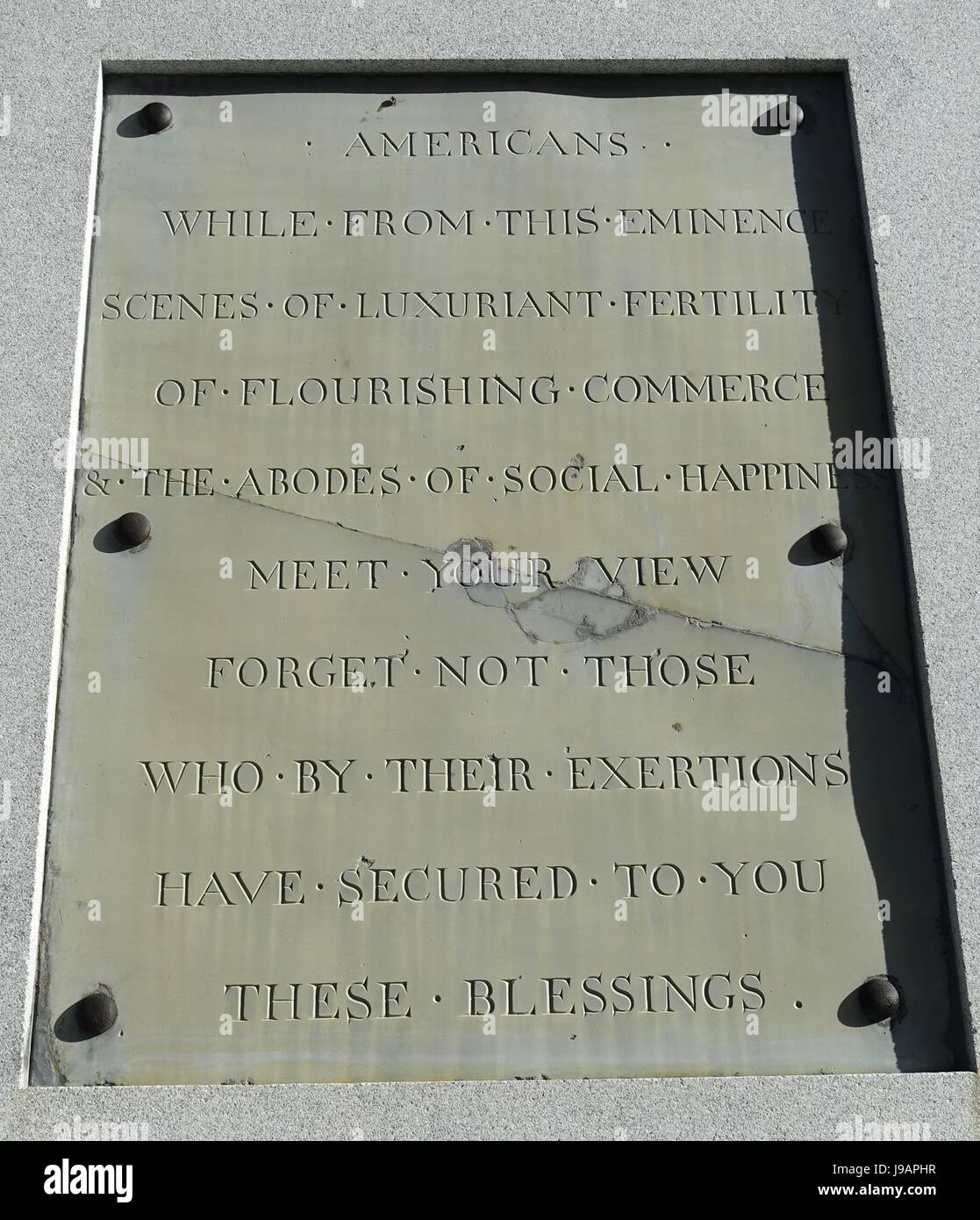 Tablet 2, Beacon Hill Monument Boston, MA DSC05503 Stock Photo - Alamy