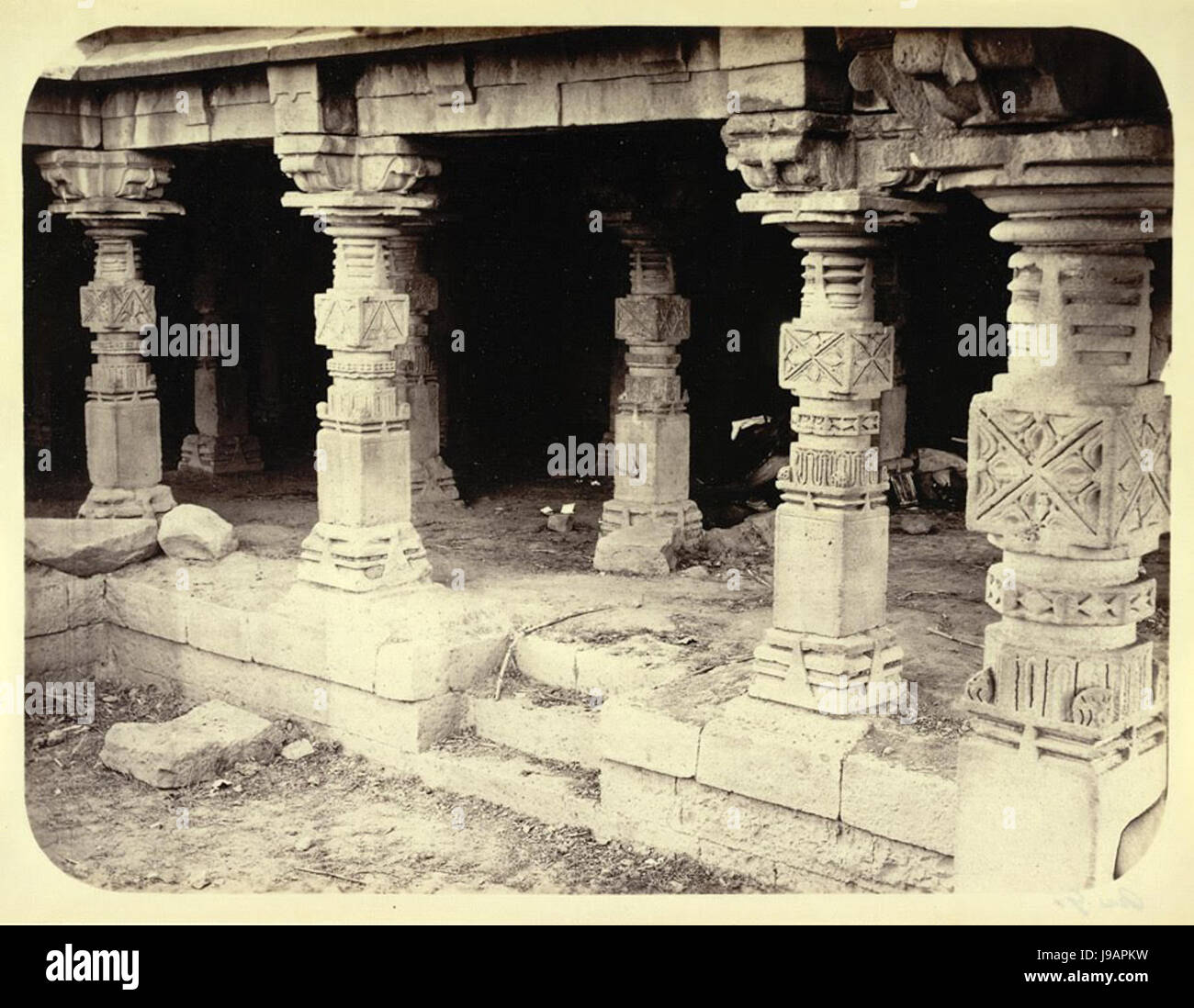 Temple at Mehkar in the 1860s Stock Photo - Alamy
