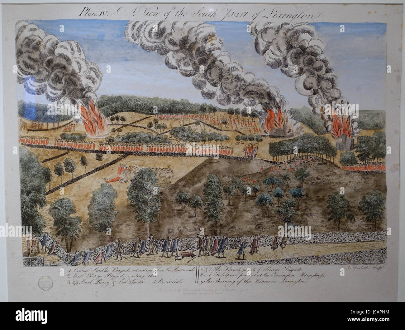 Plate IV, A View of South Lexington, Amos Doolittle engravings of the ...